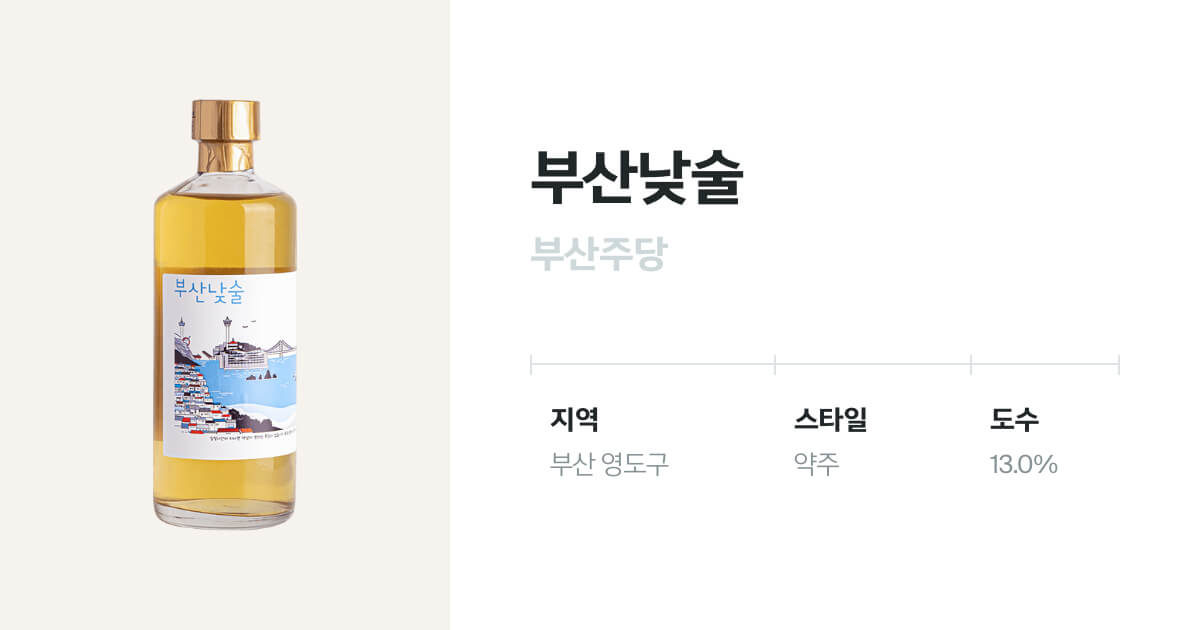 부산낮술 유리병 375ml 벨루가